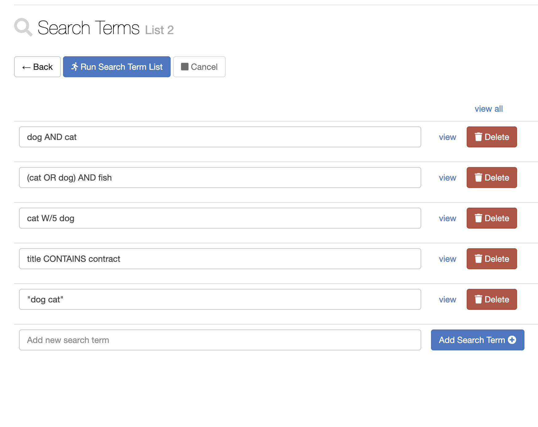 Adding Bulk Search Term Lists and Generating Search Reports – Indexed I/O